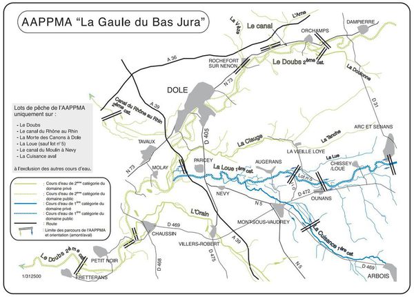 La Cuisance - Rivière Arbois - Rivières 39 - Atout Pêcheur : lieux de ...